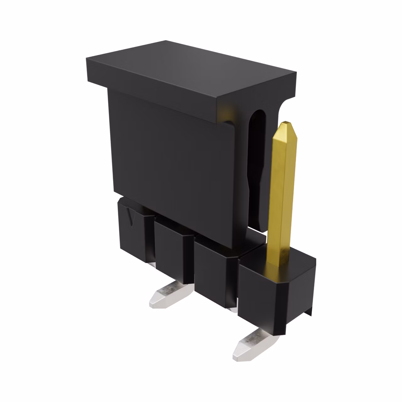 C-Grid / SL Header, Surface Mount, Breakaway, Vertical, 4 Circuits, 0.38µm Gold (Au) Plating, Tape and Reel Packaging with Cap, Lead-Free for sale