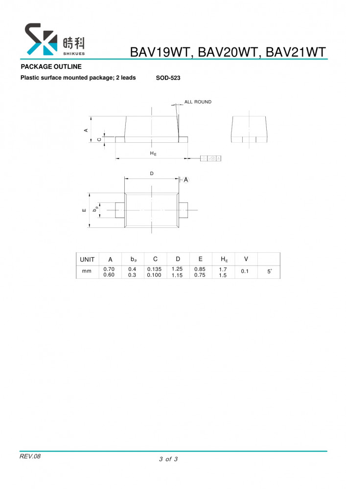 BAV21WT datasheet page 3