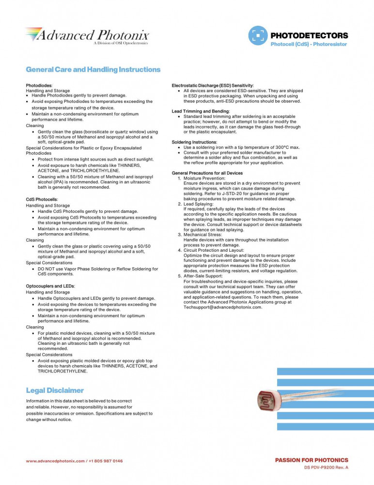 PDV-P9200 datasheet page 3
