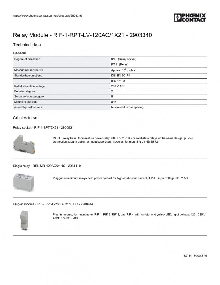 Phoenix Contact 2903340 document page 3