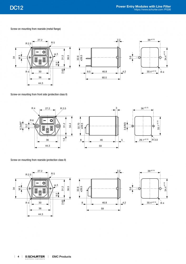 SCHURTER DC12 datasheet page 4