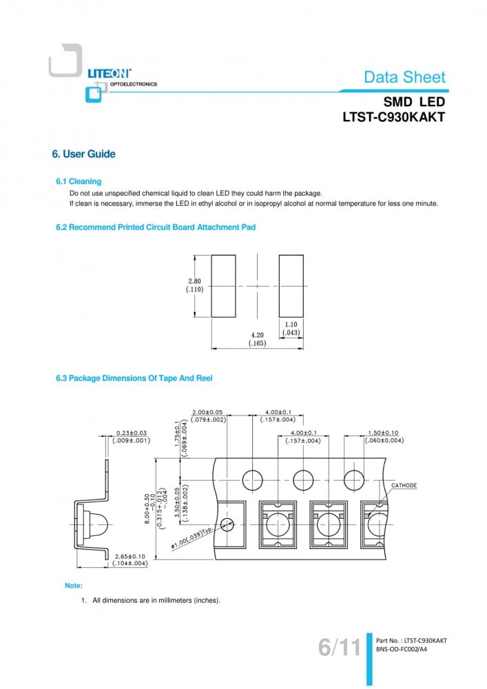 LTST-C930KAKT datasheet page 7