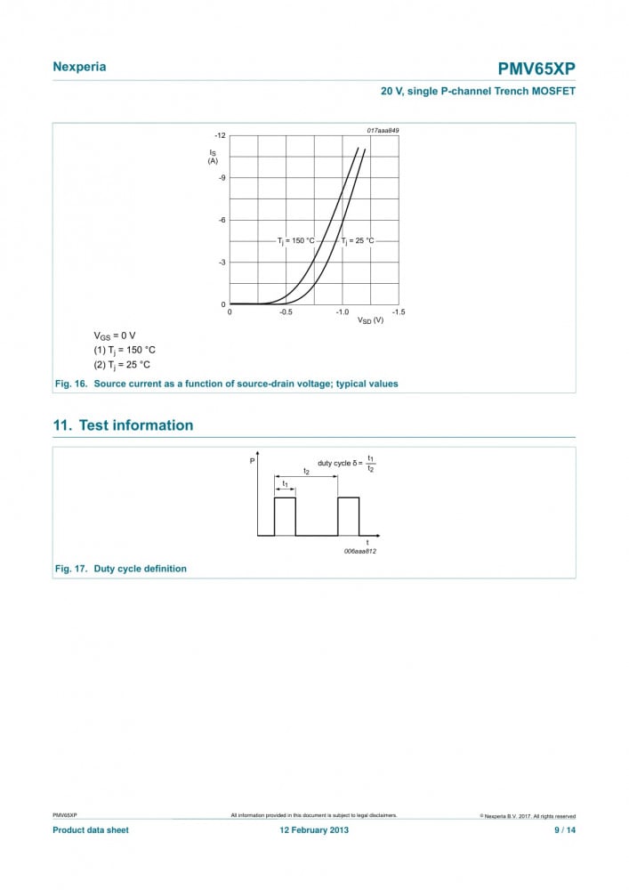 PMV65XP datasheet page 9