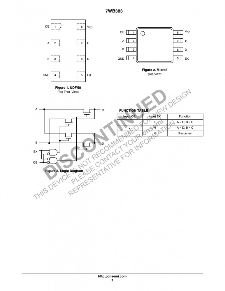 7WB383 datasheet page 2