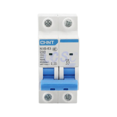 CHINT NXB-63 2P D50A Miniature Circuit Breaker for sale