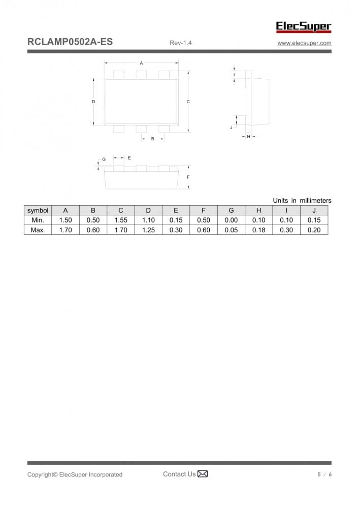 RCLAMP0502A-ES datasheet page 5