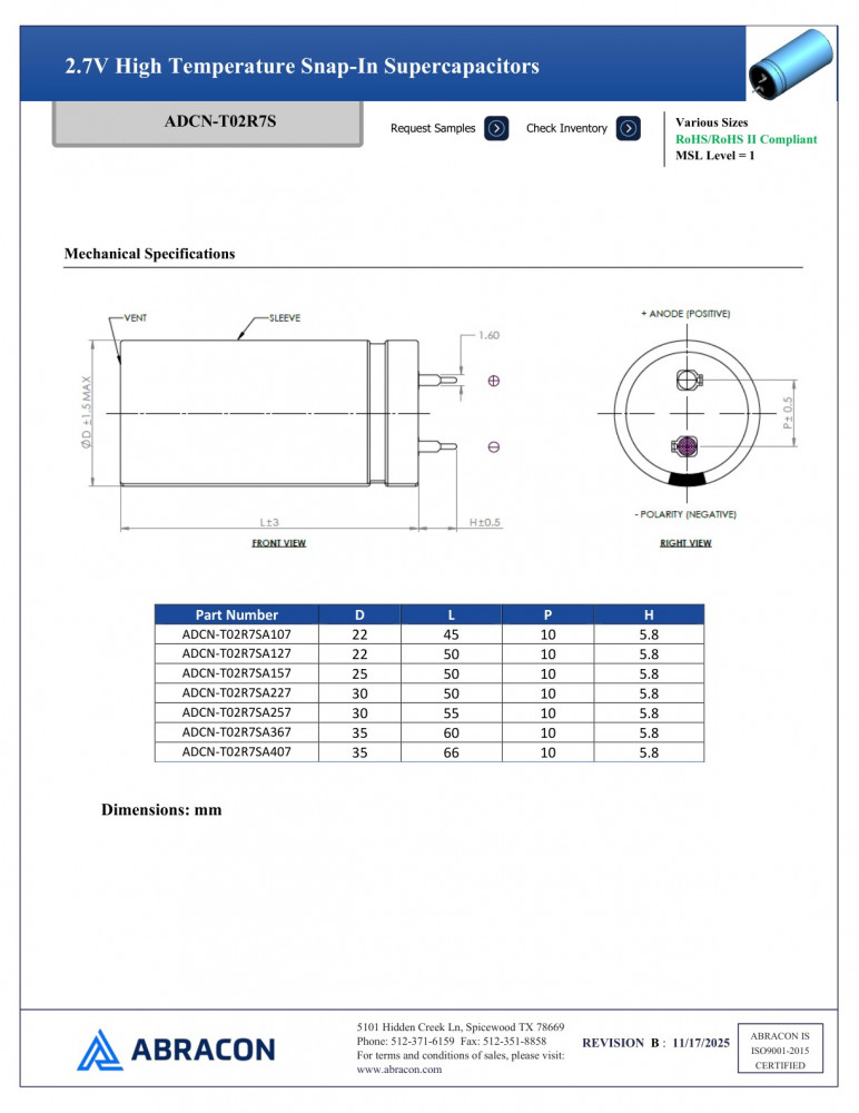 ADCN-T02R7S technical document page 2
