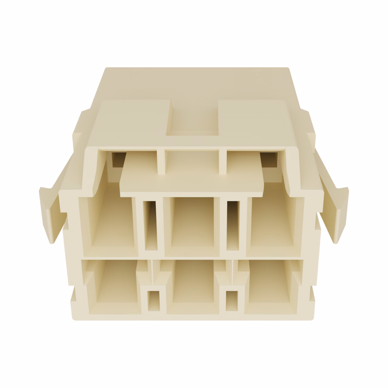 CP-6.5 Plug Housing, 6.50mm Pitch, Dual Row, 6 Circuits, Natural for sale