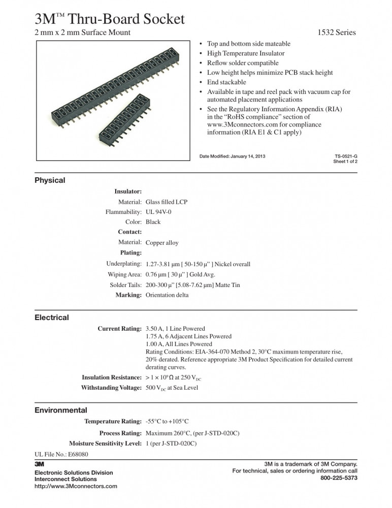 3M 153230-2000-RB technical document page 1