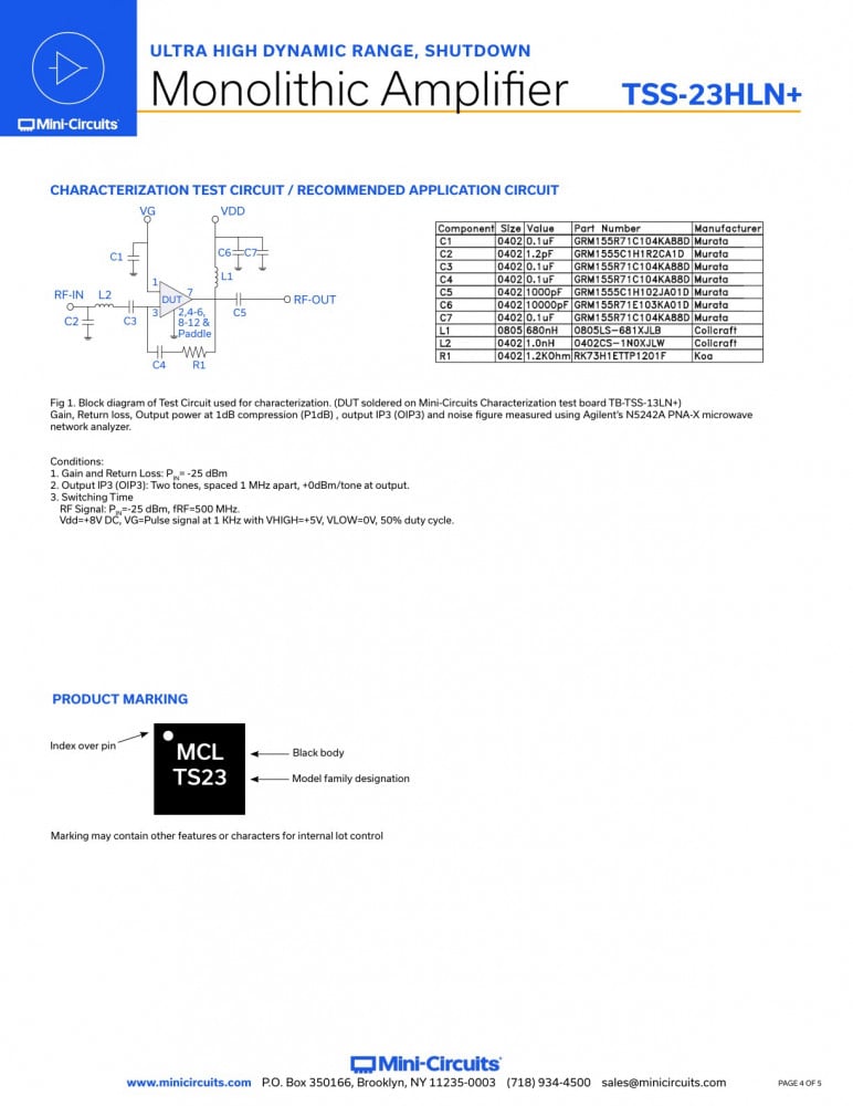 TSS-23HLN+ datasheet page 4