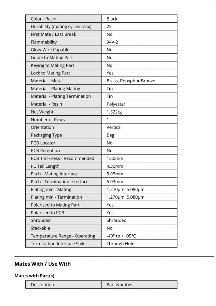 MOLEX 10181035 technical document, page 3