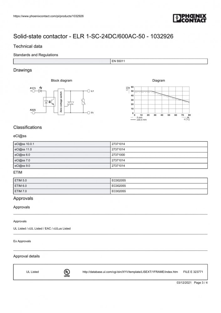 Phoenix Contact 1032926 product documentation page 3