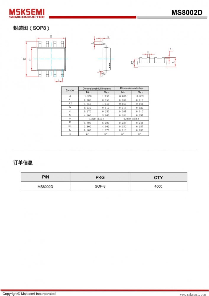 MS8002D datasheet page 8