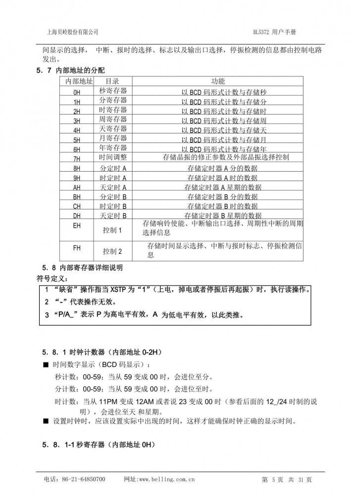 BL5372 manual page 6