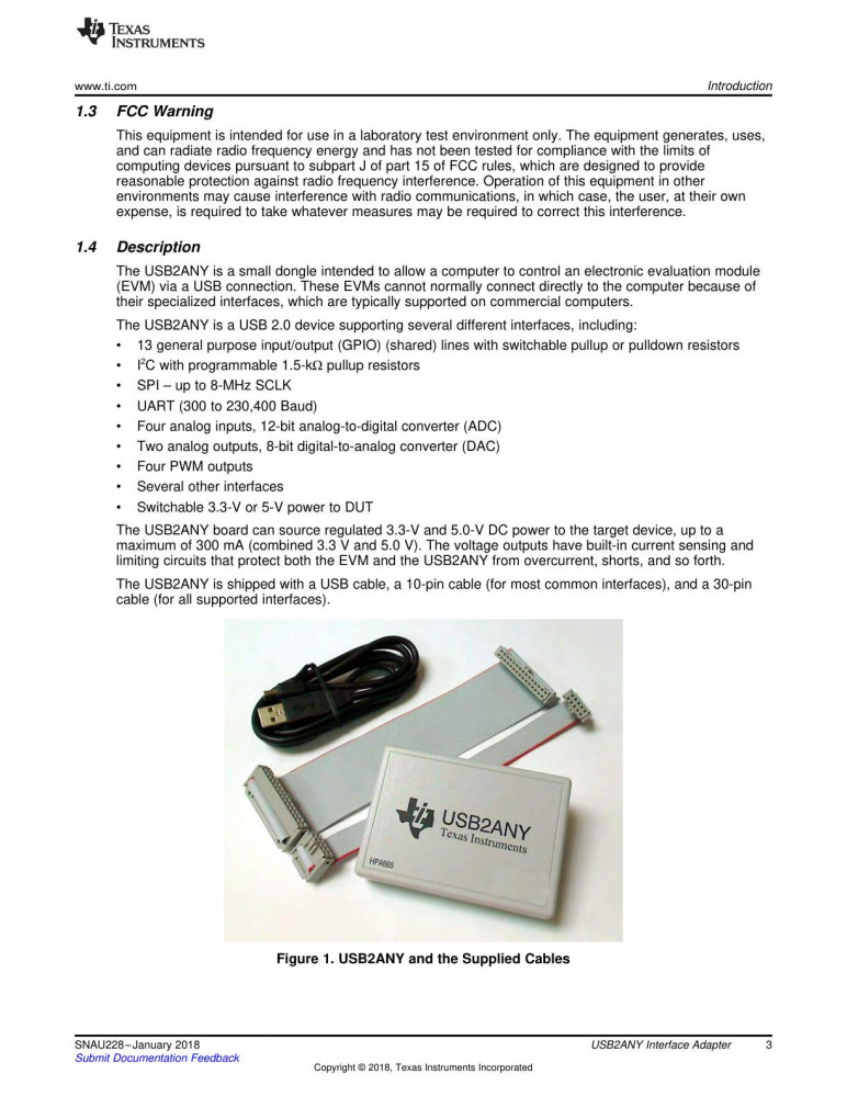 USB2ANY technical document page 3