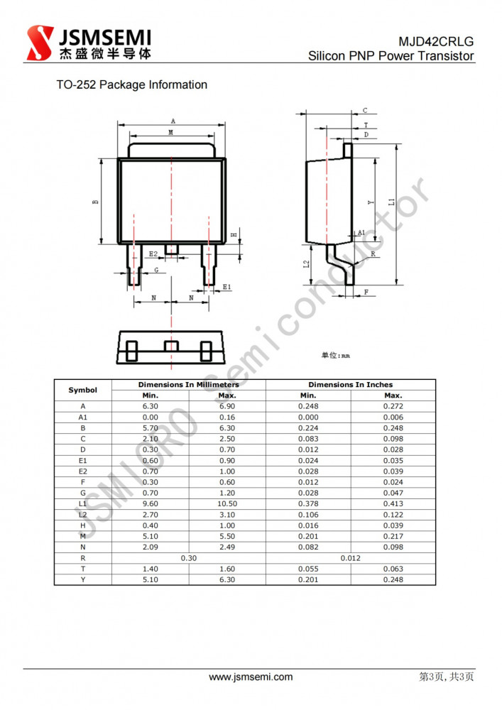 MJD42CRLG datasheet page 3