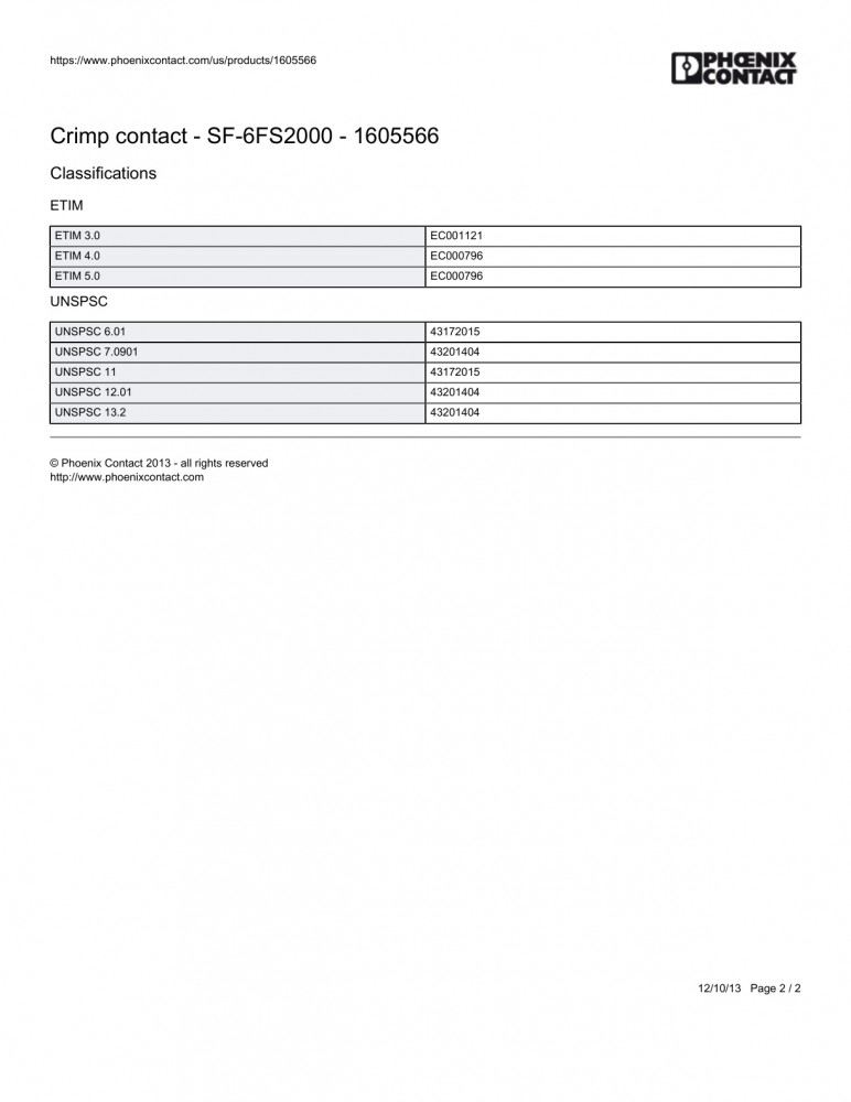 Phoenix Contact 1605566 technical document page 2