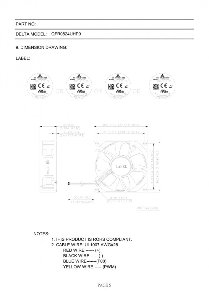 QFR0824UHP0 specification page 8