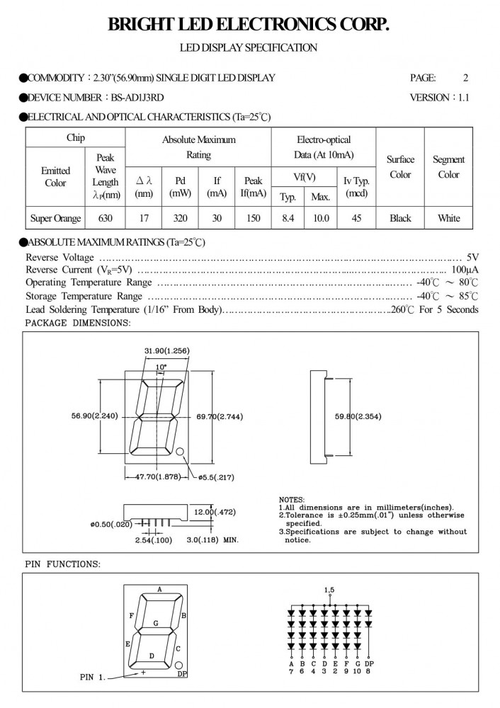 BS-AD1J3RD specification page 1