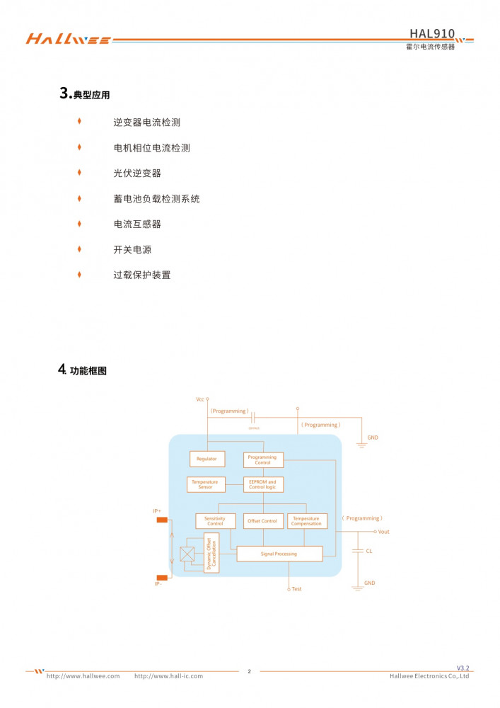 HAL910 datasheet page 2