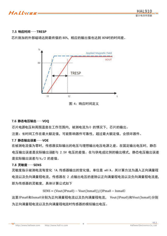 HAL910 datasheet page 9