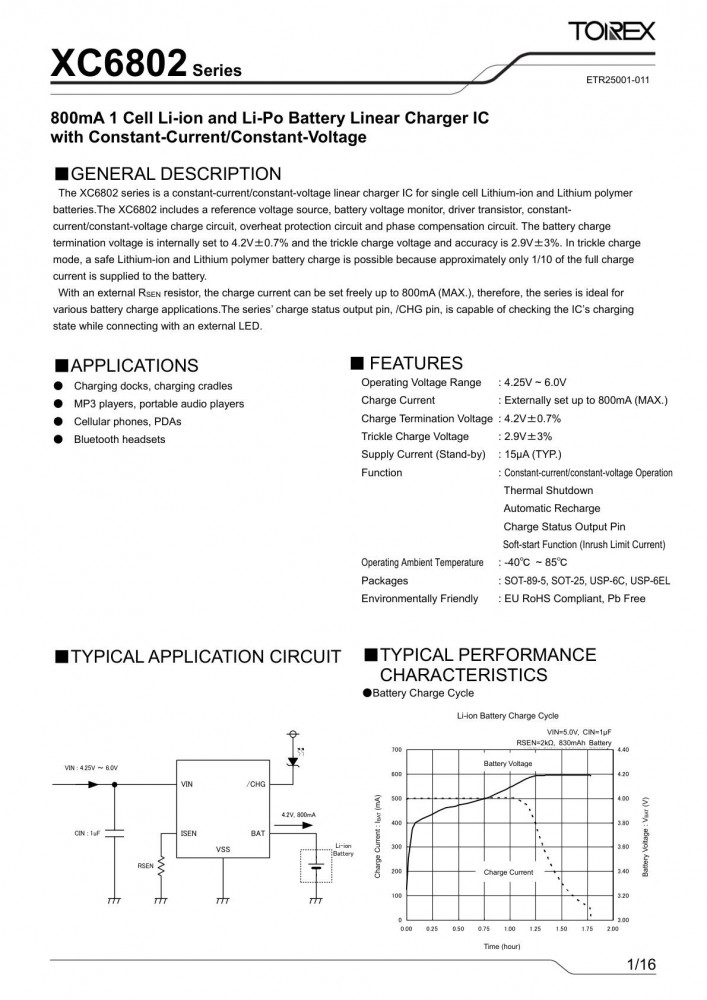 XC6802A42XER-G datasheet page 1
