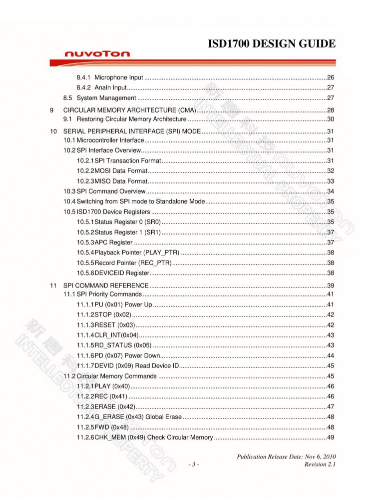 ISD1700 design guide page 3