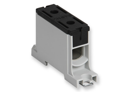 High Current Universal Clamp Terminal Block, Screw Mount, 380.0A / 600V,  Grey Housing and Cover, 1 Circuit