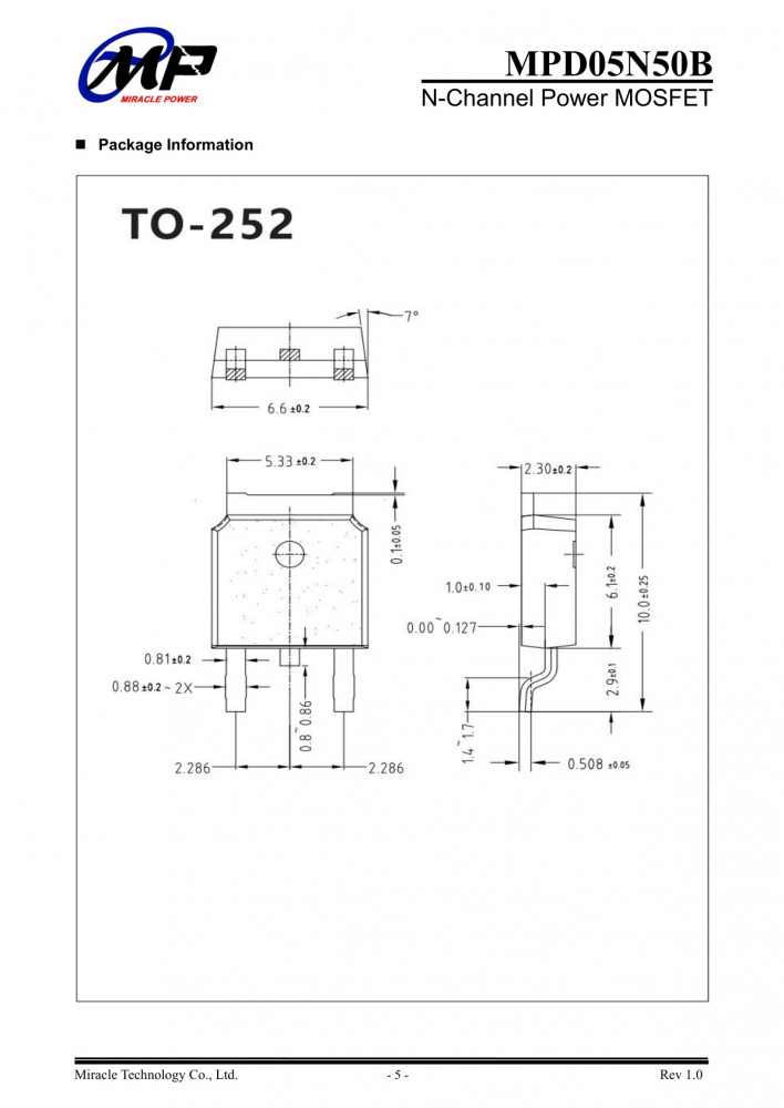 MPD05N50B datasheet page 5