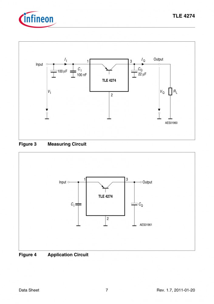 TLE4274G V10 technical document page 7