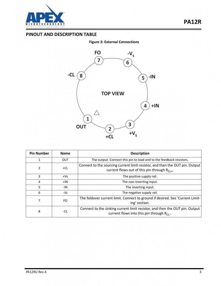 PA12R technical document page 3