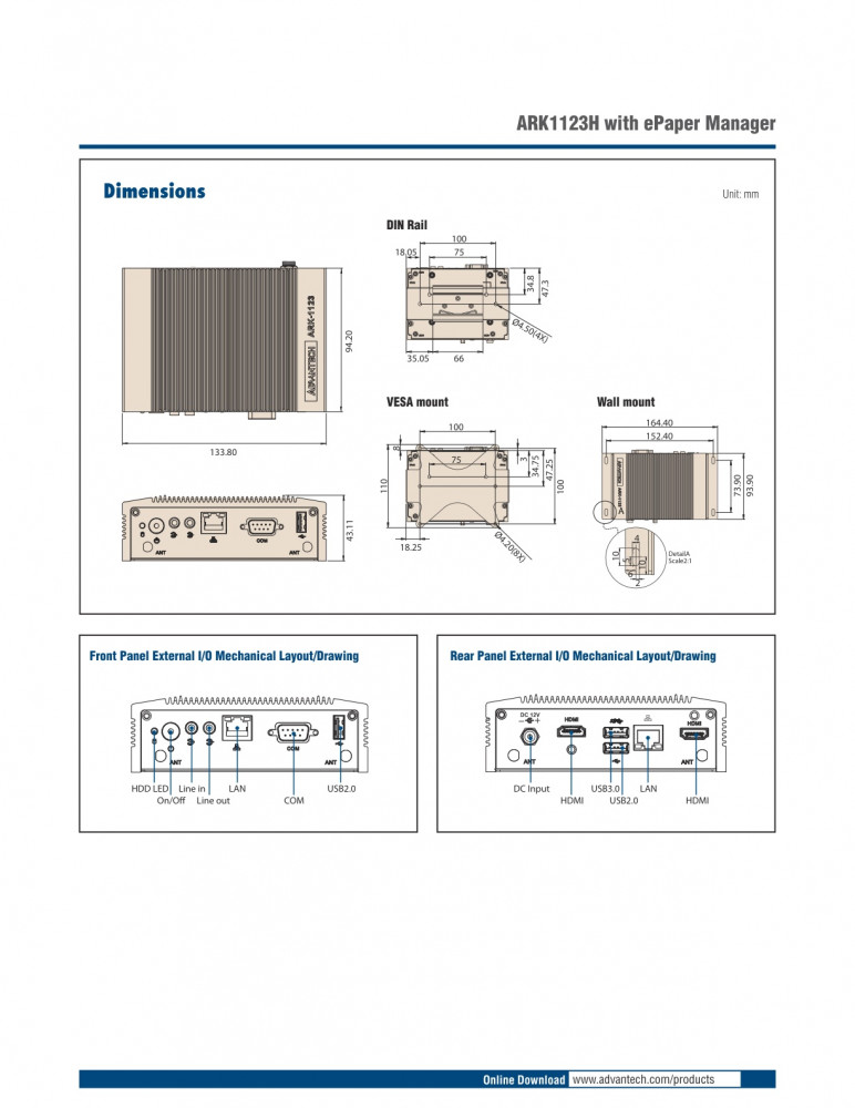 EPD-ARK-1123H product documentation page 2