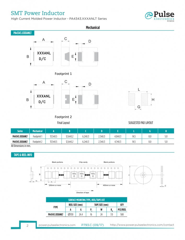 PA4343 datasheet page 2