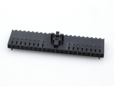 SL Crimp Housing, Single Row, Version D, Back Ribs, 22 Circuits, Black