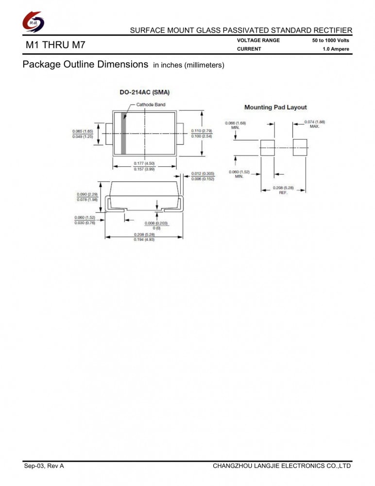 LangJie M7 datasheet page 3