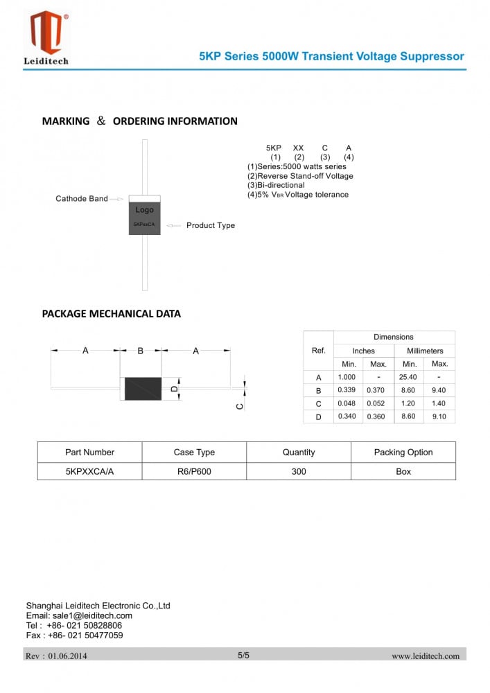 5KP36CA datasheet page 5