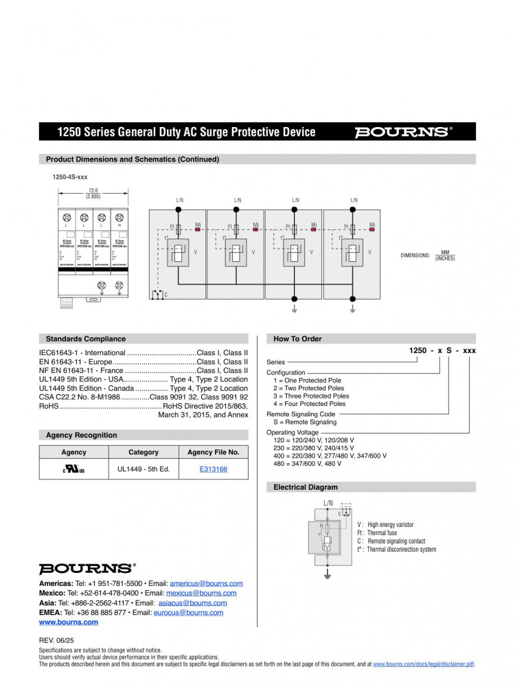 1250 Series technical document page 3