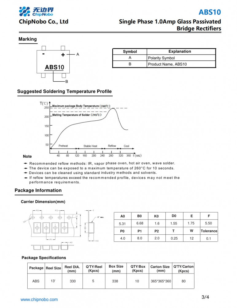 ABS10 datasheet page 3