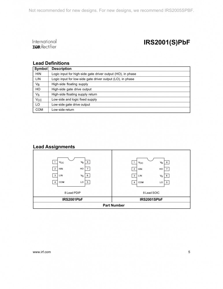IRS2001 technical document page 5