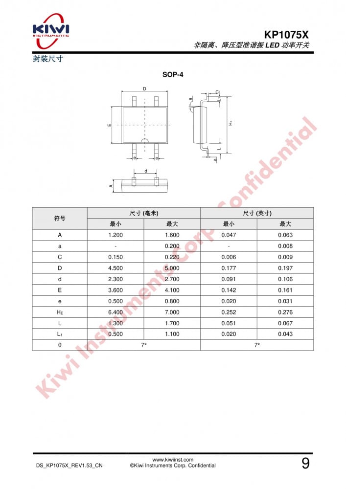 KP10750VPA datasheet page 9