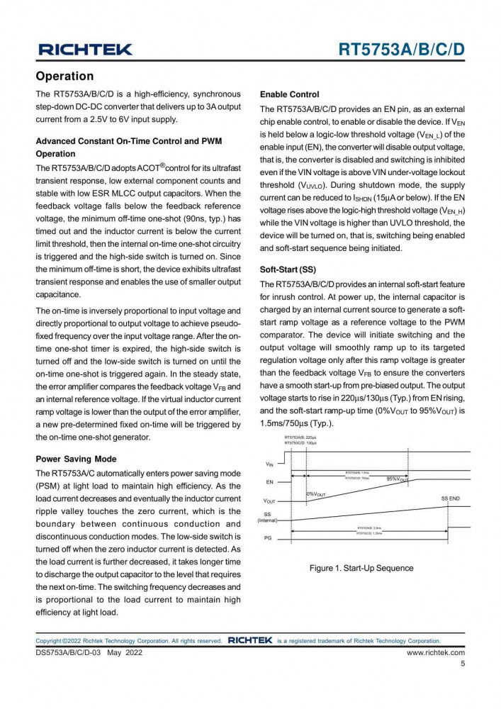 RT5753 datasheet page 5