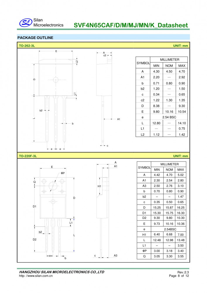 SVF4N65CAF datasheet page 8
