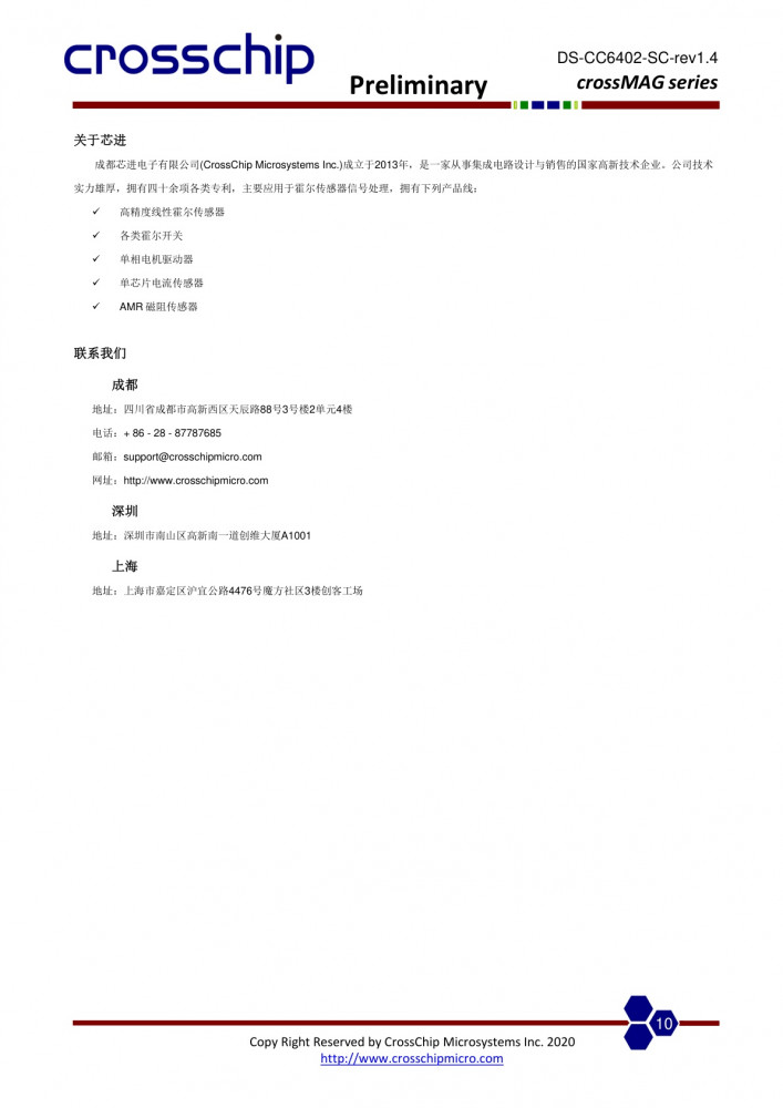 CC6402SS datasheet page 10