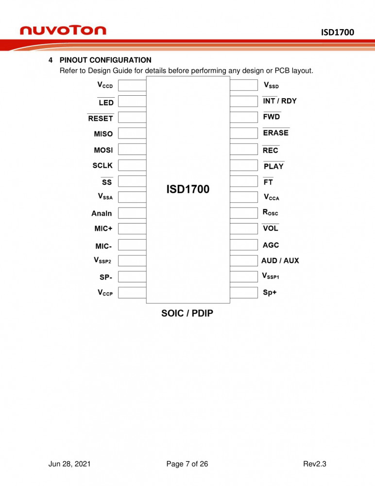 ISD17120PYI technical document page 7