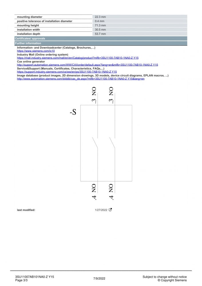 SIEMENS A6X30141702 datasheet page 3