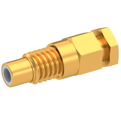 SMC / STRAIGHT PLUG FEMALE CLAMP TYPE FOR 2/50 D CABLE GOLD