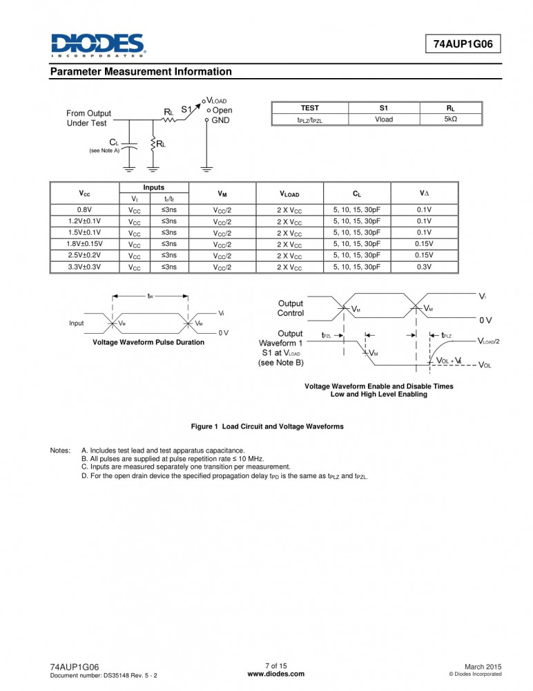 74AUP1G06FX4-7 datasheet page 7