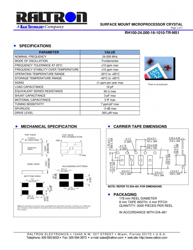 RH100-24.000-16-1010-TR-NS1 technical document page 1