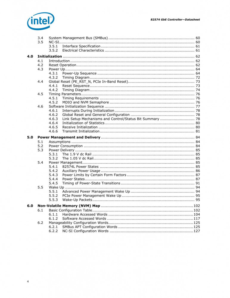 Intel 82574L datasheet page 4