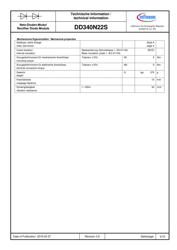 DD340N22S datasheet page 3